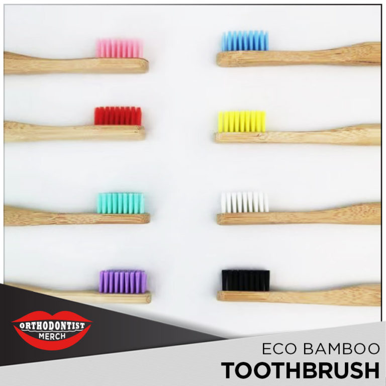 Bamboo Toothbrush Branded in Kraft Box - OrthodontistMerch